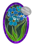 Oval Forget-Me-Not Flower, Nature, Leaves • FREE PATTERN – Birch Glass